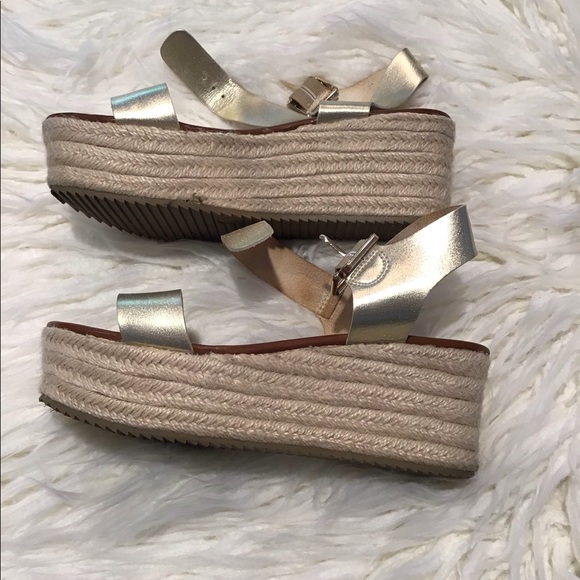 Mossimo Supply Co. | Shoes | Gold Platform Sandals | Poshmark